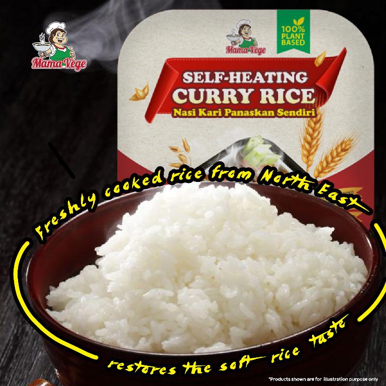 SELF-HEATING CURRY RICE 自热素食懒人咖喱饭, Food & Drinks, Packaged & Instant ...