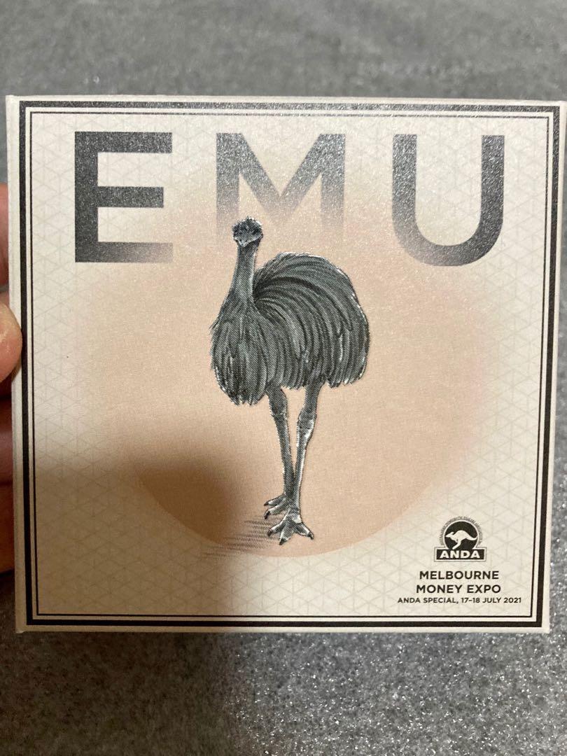 Silver Coloured Emu Proof Coin 2021, Hobbies & Toys, Memorabilia ...