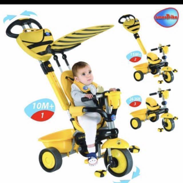Smart Trike Zoo Bumblebee 3-in-1 Tricycle, Babies & Kids, Going Out ...