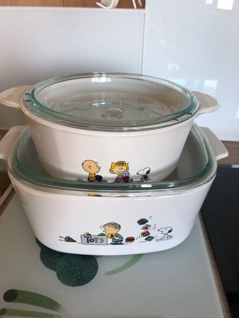 Snoopy collection Corning ware pot, TV & Home Appliances, Kitchen ...