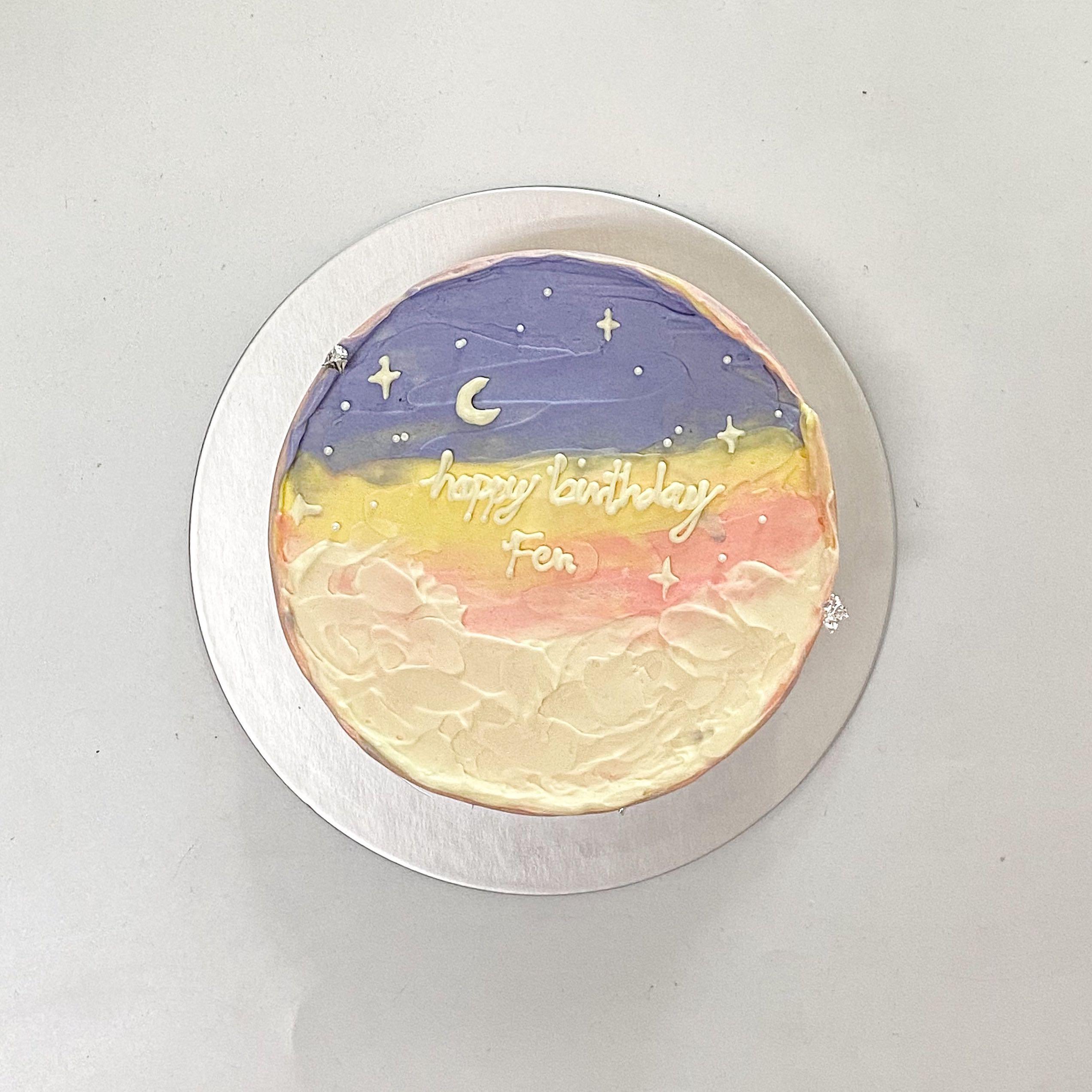 Sunset Korean minimalistic bento cakes (HALAL), Food & Drinks, Homemade ...