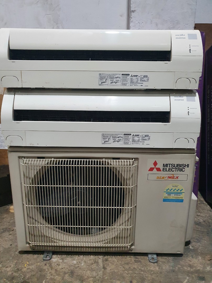 5 tick System 2 Mitsubishi aircon 9kx2 for commercial and home purposes ...