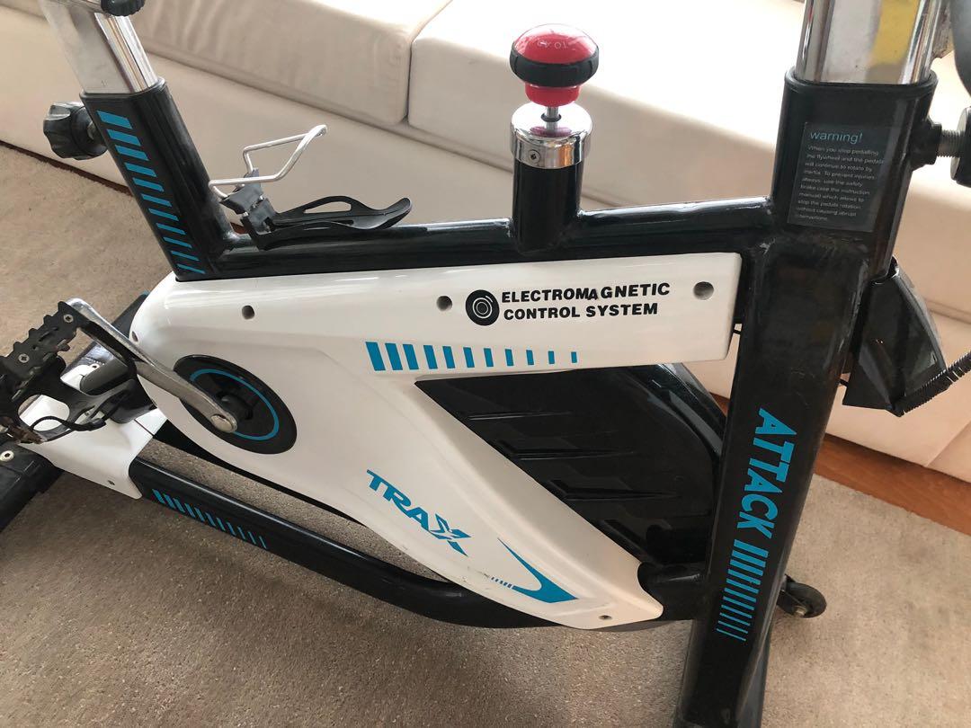 Trax attack stationary indoor bike exercise, Sports Equipment, Exercise ...