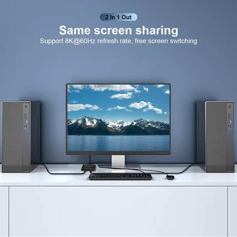 [with Freebie] Type C USB-C Two Way Switch 8k 60Hz 10Gbps Bi-Direction ...