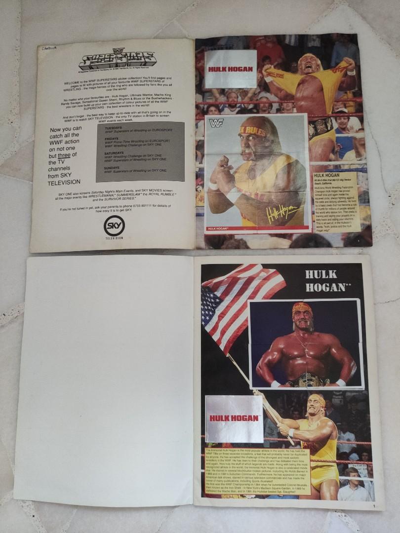 WWF WWE 1990 1991 complete sticker albums (1st & 2nd edition), Hobbies ...