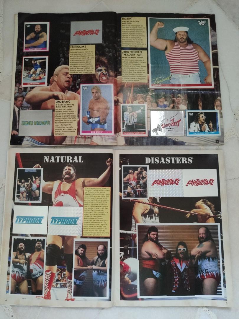 WWF WWE 1990 1991 complete sticker albums (1st & 2nd edition), Hobbies ...