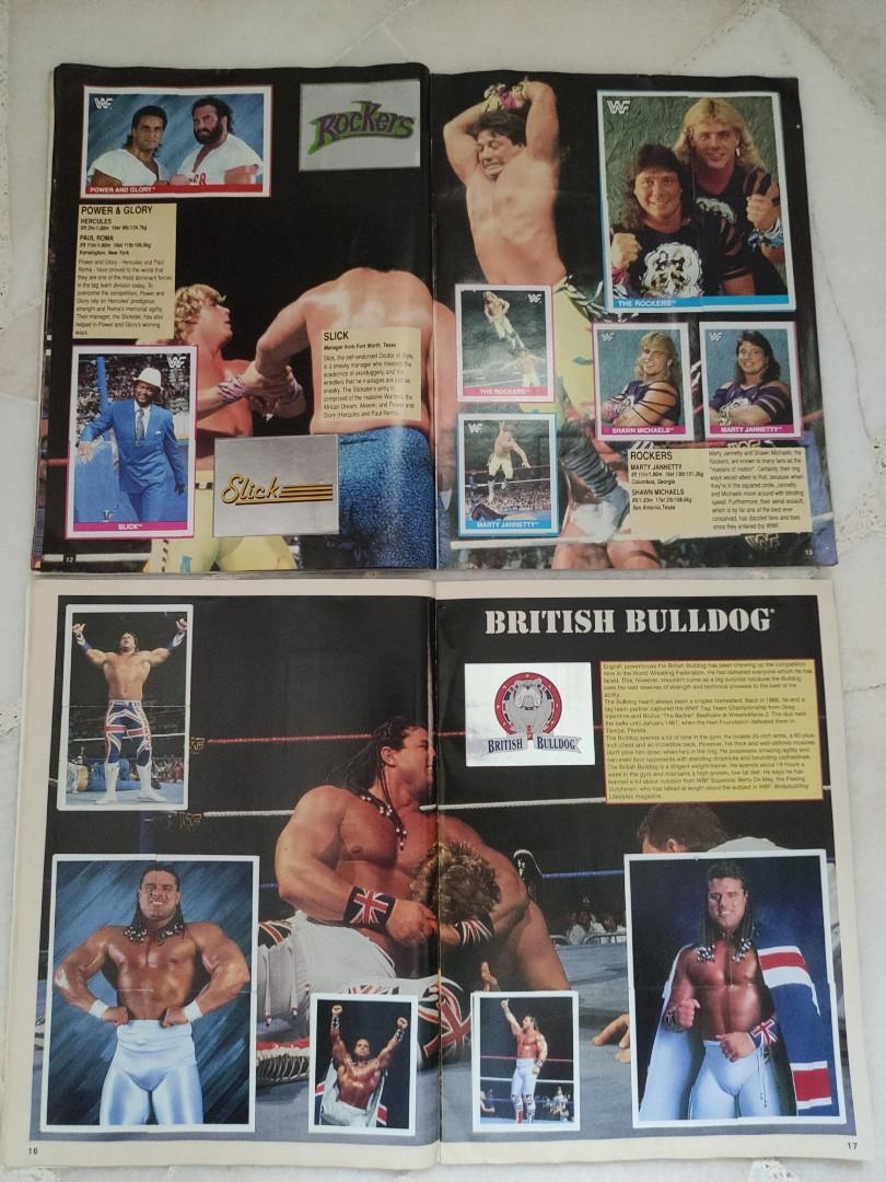 WWF WWE 1990 1991 complete sticker albums (1st & 2nd edition), Hobbies ...