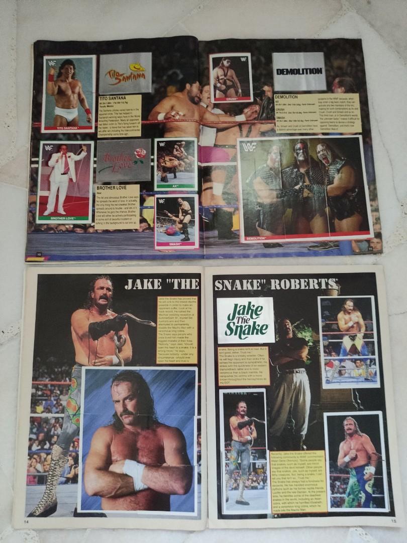 WWF WWE 1990 1991 complete sticker albums (1st & 2nd edition), Hobbies ...