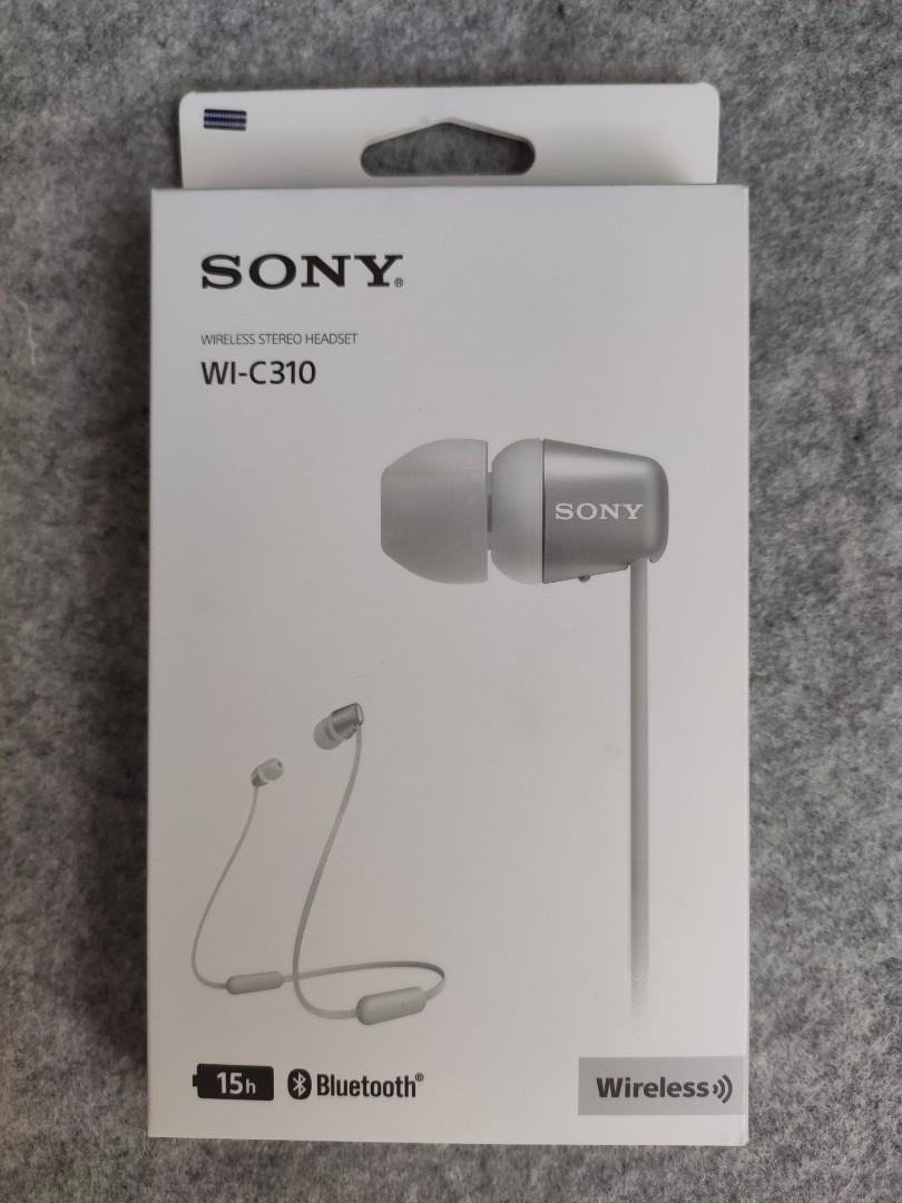 全新 SONY WI-C310 （白色）藍牙耳機, 音響器材, 可攜式音響設備 - Carousell