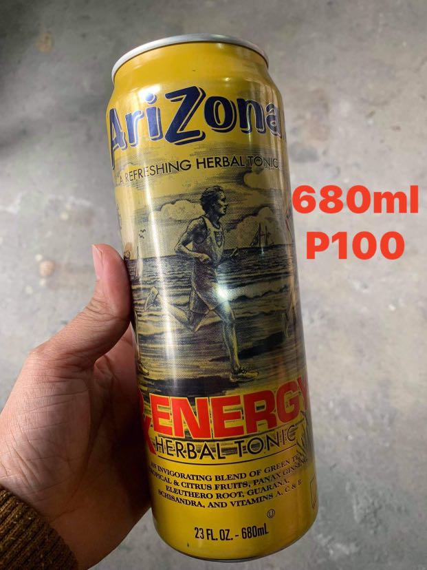 Arizona Energy drink 680ml, Health & Nutrition, Health Supplements ...