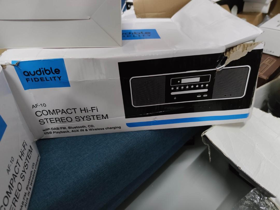 Audible Fidelity DAB/DAB+ Complete Hi-Fi Stereo System CD Player With ...