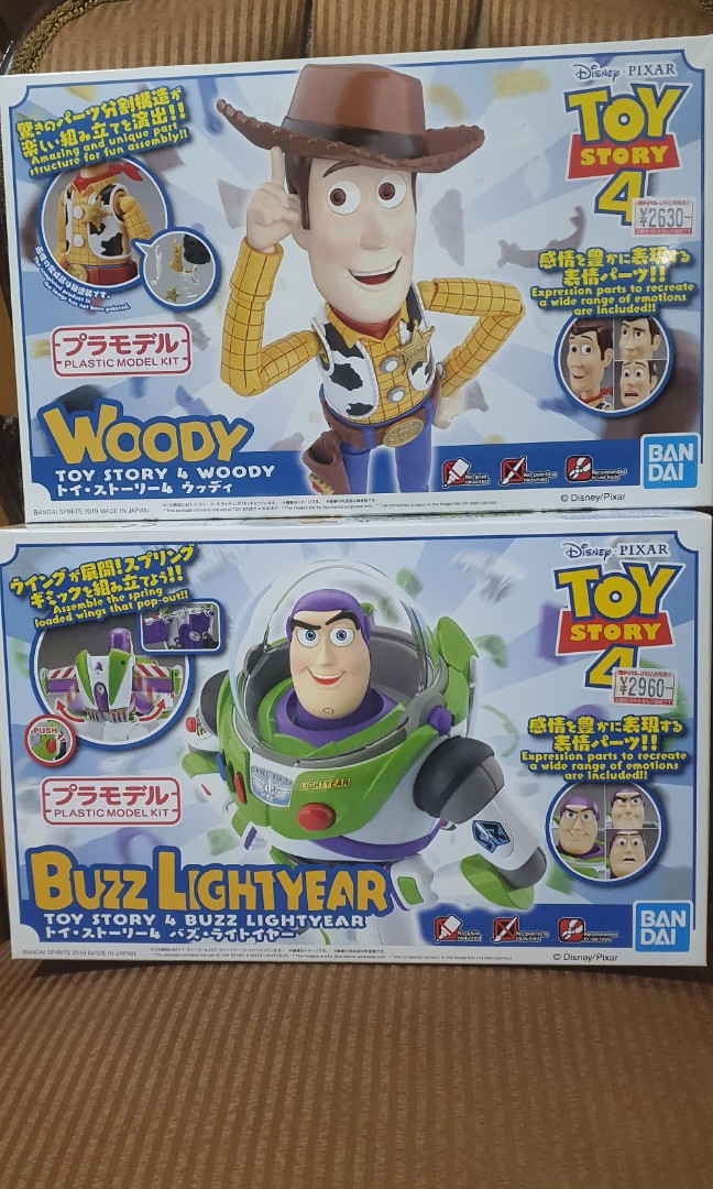 Bandai Toy Story 4 Wood & Buzz Lightyear plastic model kit, Hobbies ...
