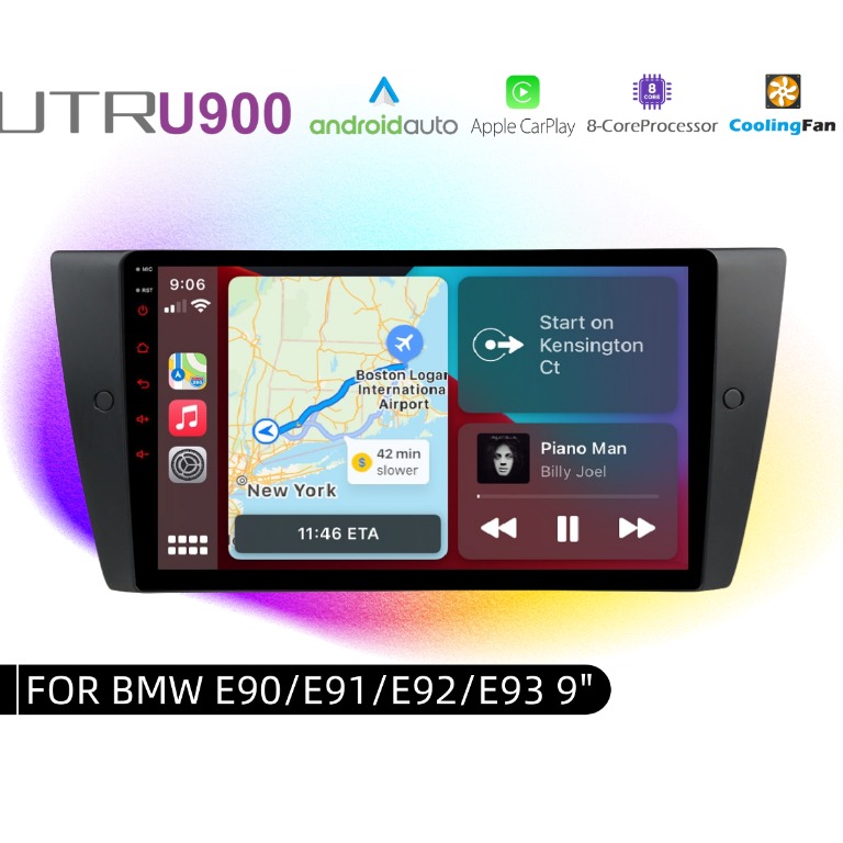 HIGH END BMW E90/E91/E92/E93 ANDROID PLAYER 9 INCH 8 CORE ANDROID 11 ...