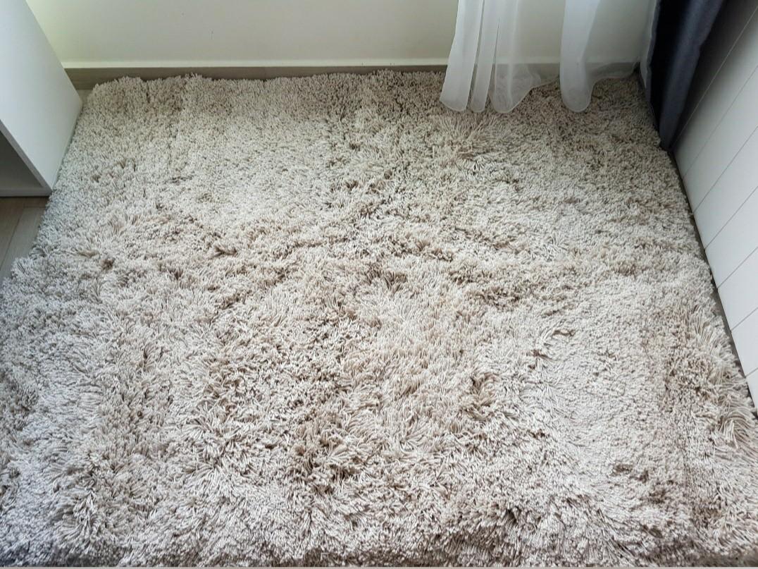 BNIB IKEA Gaser High Pile Rug 133cm x 195cm, Furniture & Home Living ...