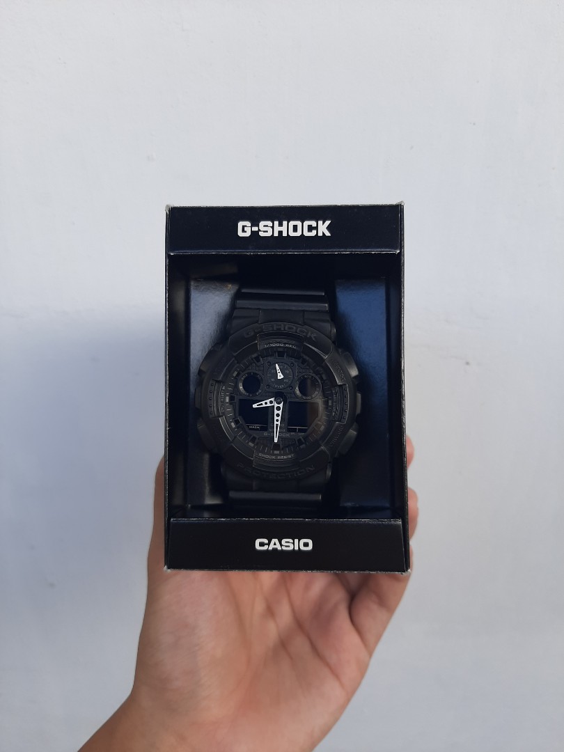Casio G-Shock GA-100 "Dark Knight", Men's Fashion, Watches ...
