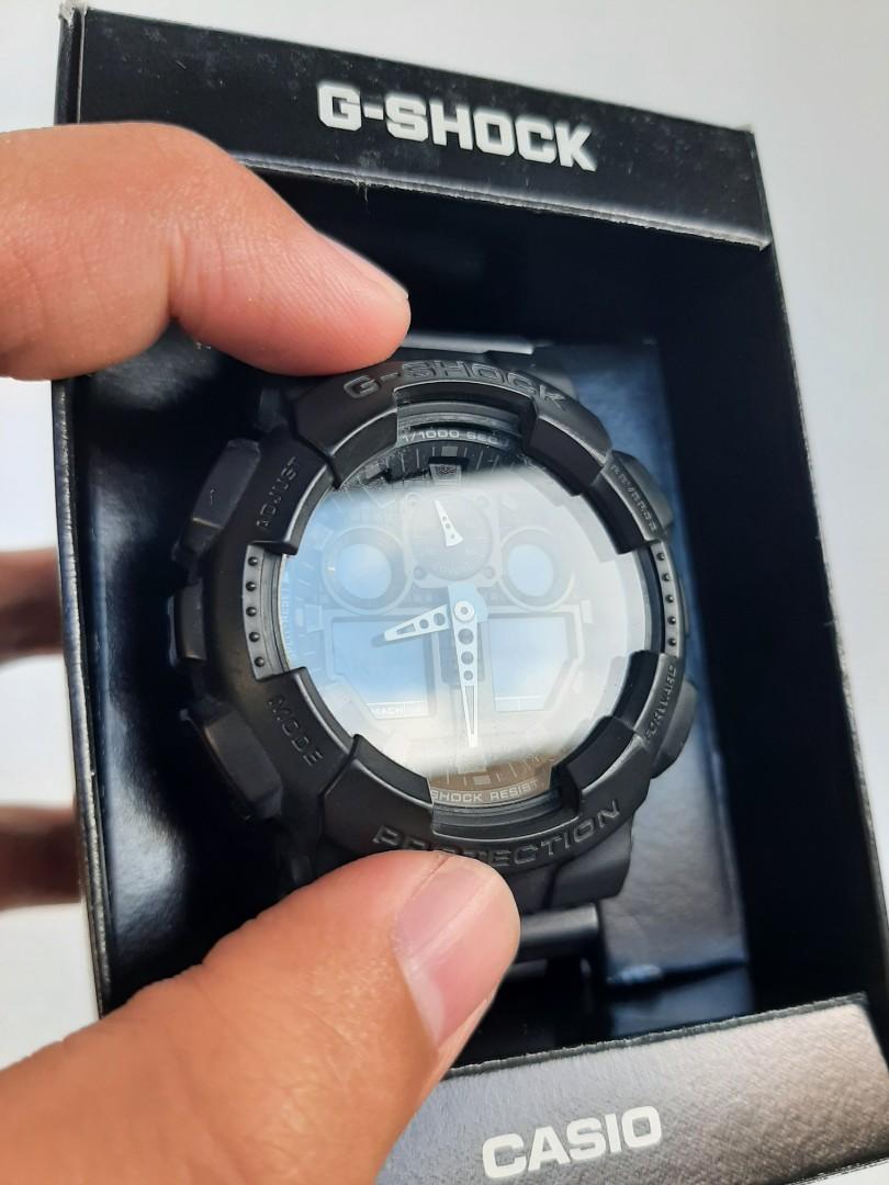 Casio G-Shock GA-100 "Dark Knight", Men's Fashion, Watches ...