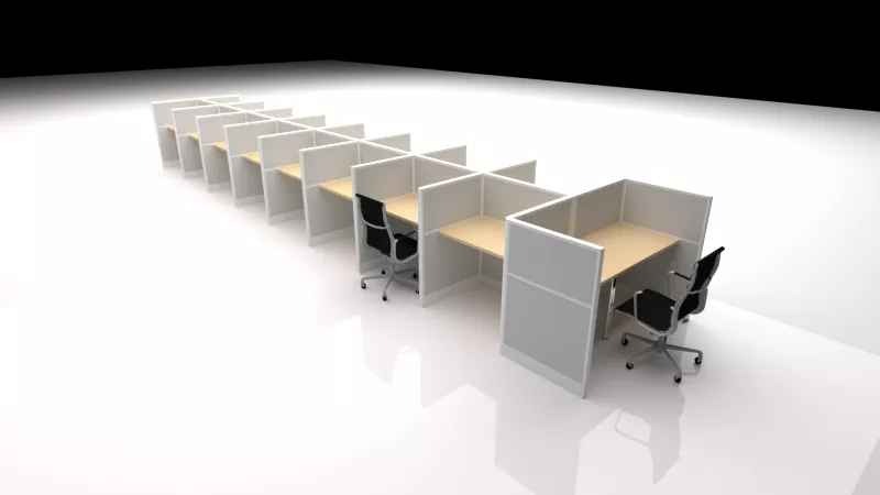 fish bone type office partition, Furniture & Home Living, Office ...
