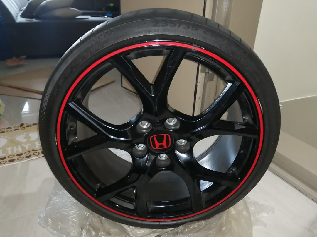 Fk2 civic type r original rims, Car Accessories, Tyres & Rims on Carousell