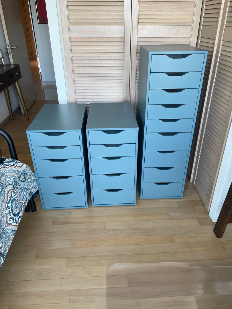 IKEA Alex set, Furniture & Home Living, Furniture, Shelves, Cabinets ...