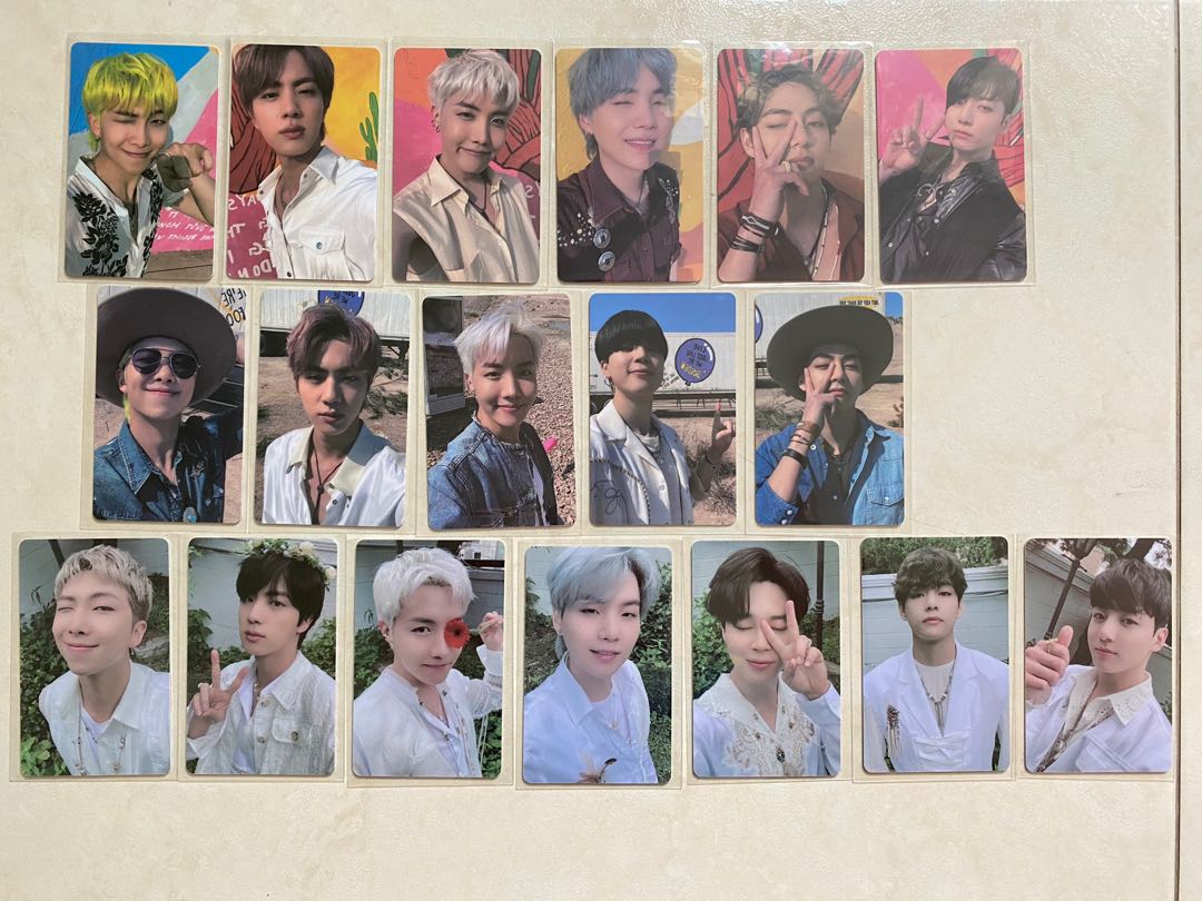 Instock bts butter SOUNDWAVE m2u POWERSTATION lucky draw pc rm Jin Jhope Suga jimin v jk pc ...