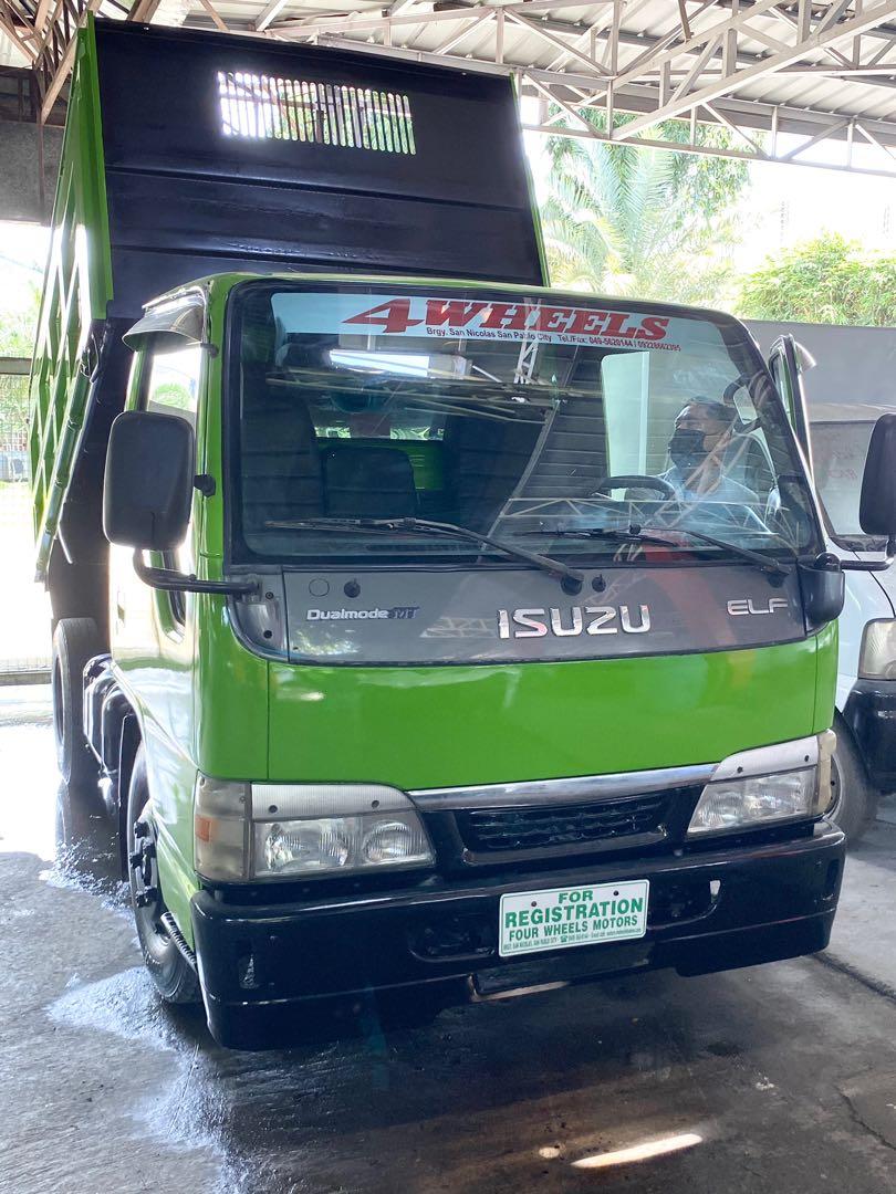 Isuzu Elf Mini Dump 4HL1 Engine High Side High Deck Camel Type Chassis ...