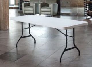 Lifetime foldable table 4ft, Furniture & Home Living, Outdoor Furniture ...