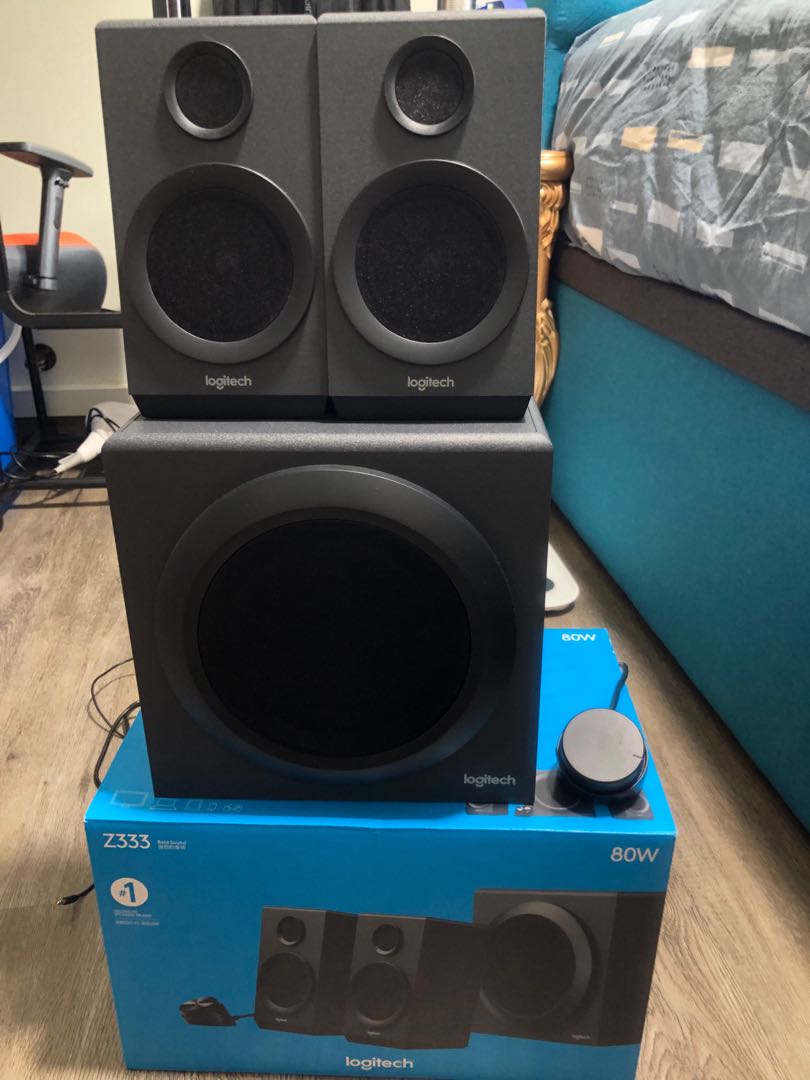 Logitech Speaker Z337, Audio, Soundbars, Speakers & Amplifiers on Carousell