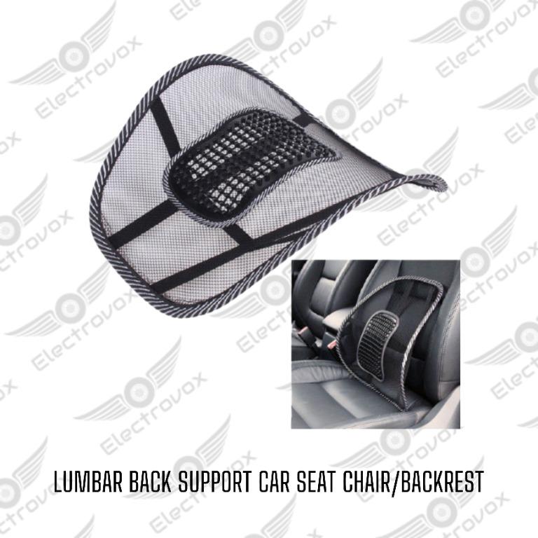 LUMBAR BACK SUPPORT CAR SEAT CHAIR/BACKREST, Car Parts & Accessories ...