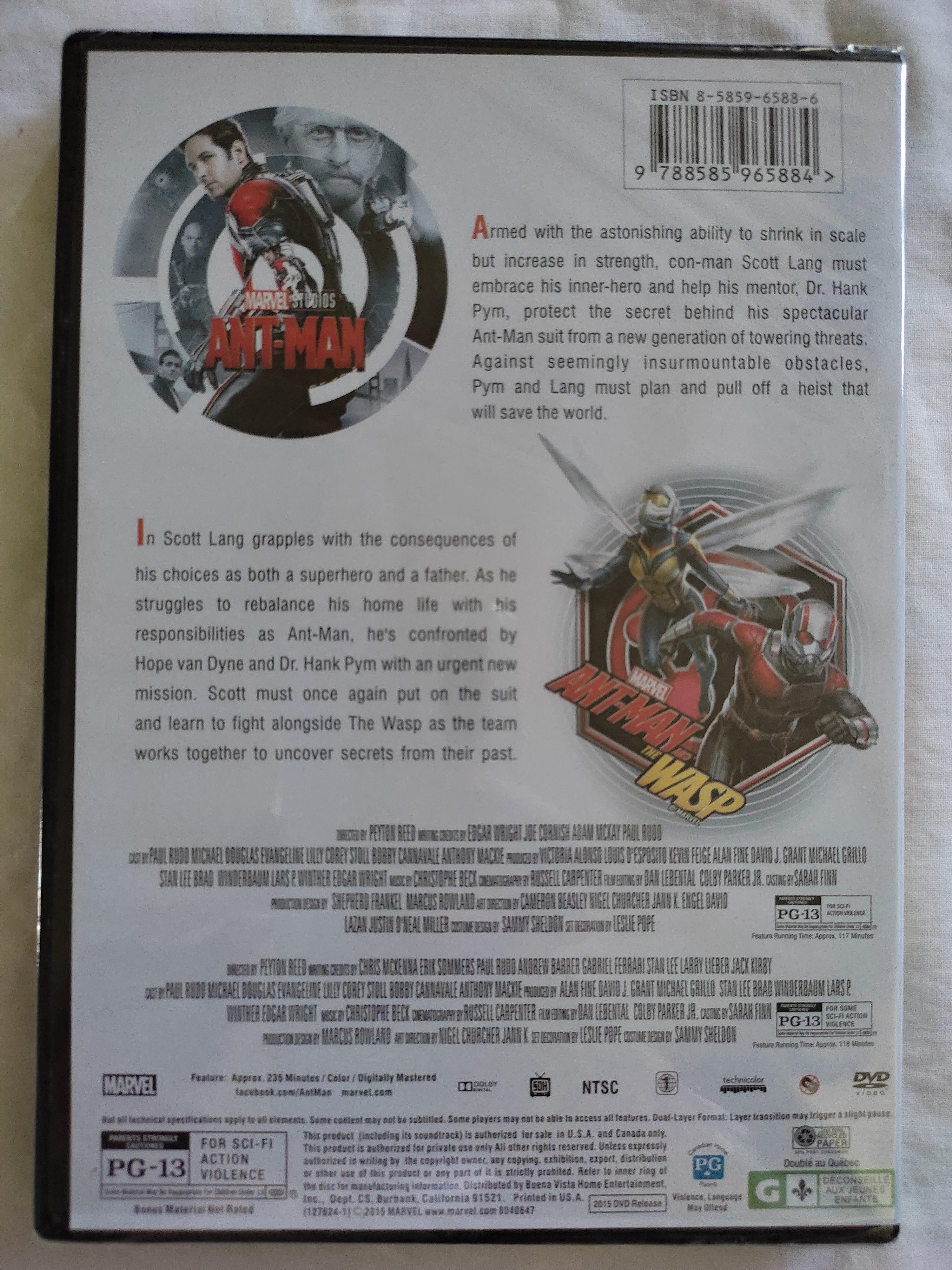 [Movie Empire] Marvel Studios: Ant-Man 2-Movie Collection DVD, Hobbies ...