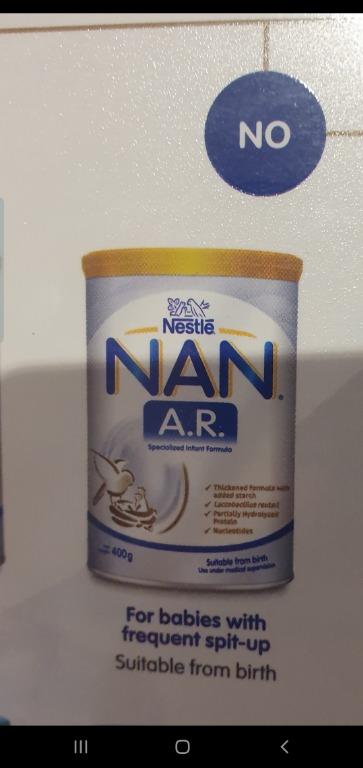 NAN AR Specialised Infant Formula for frequent spit out babies, Babies ...