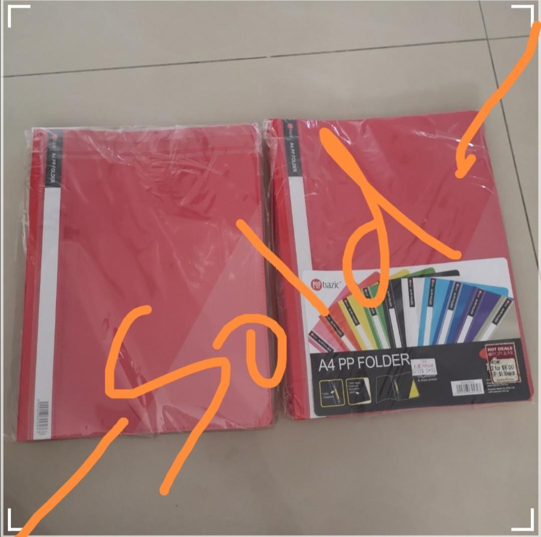 [CLEARANCE SALES]. NEW A4 files, Clear Folders, Protector sheets ...