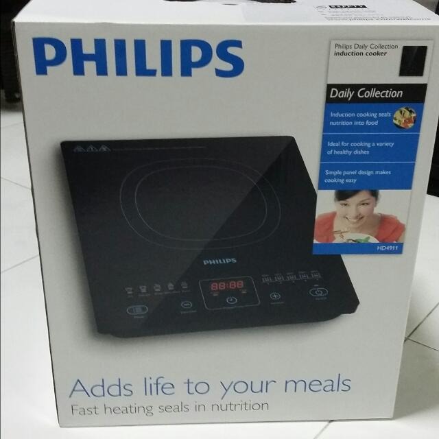 Philips HD4911 Induction Cooker. **FREE STAINLESS STEEL INDUCTION POT ...