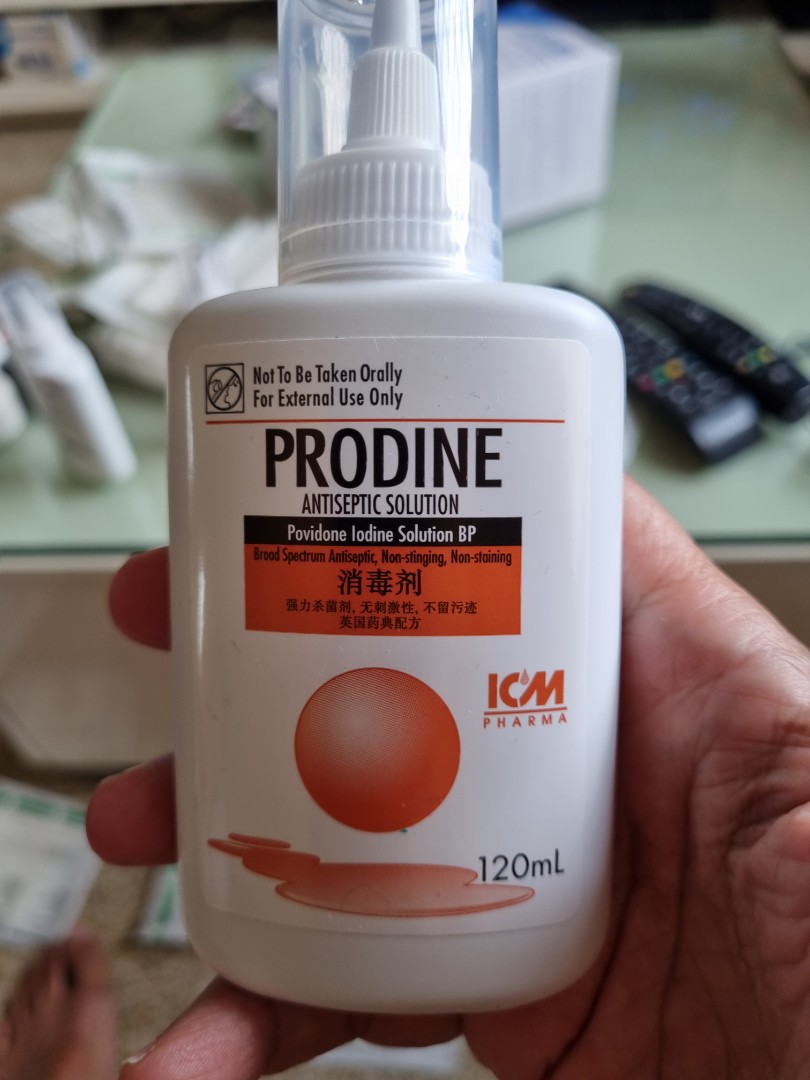 Prodine antiseptic solution, Health & Nutrition, Medical Supplies ...
