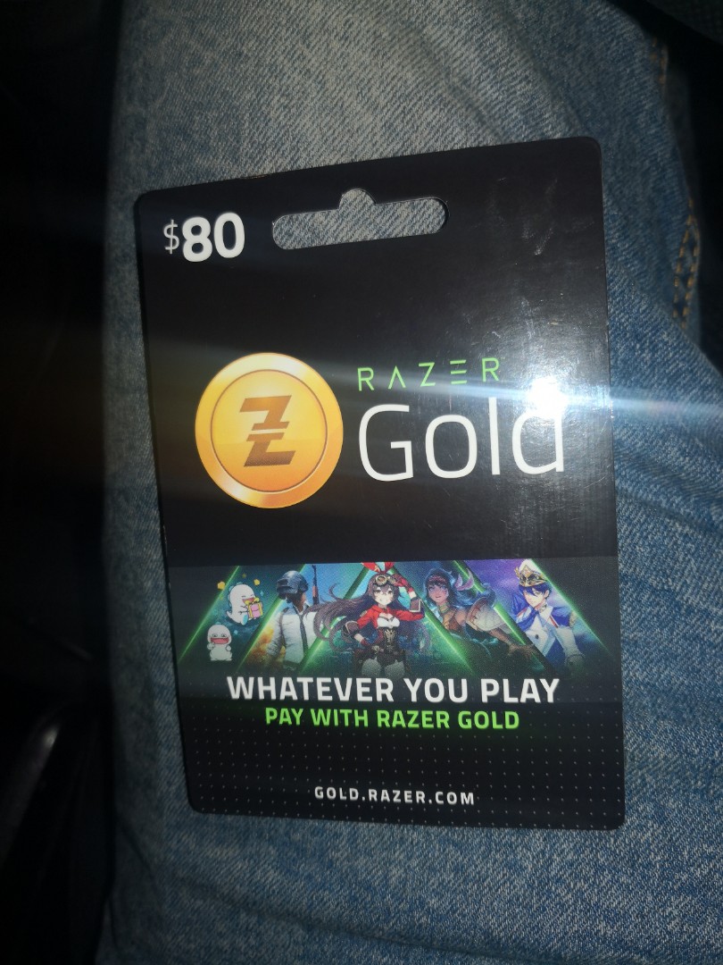RAZER GOLD $80, Video Gaming, Gaming Accessories, Game Gift Cards ...