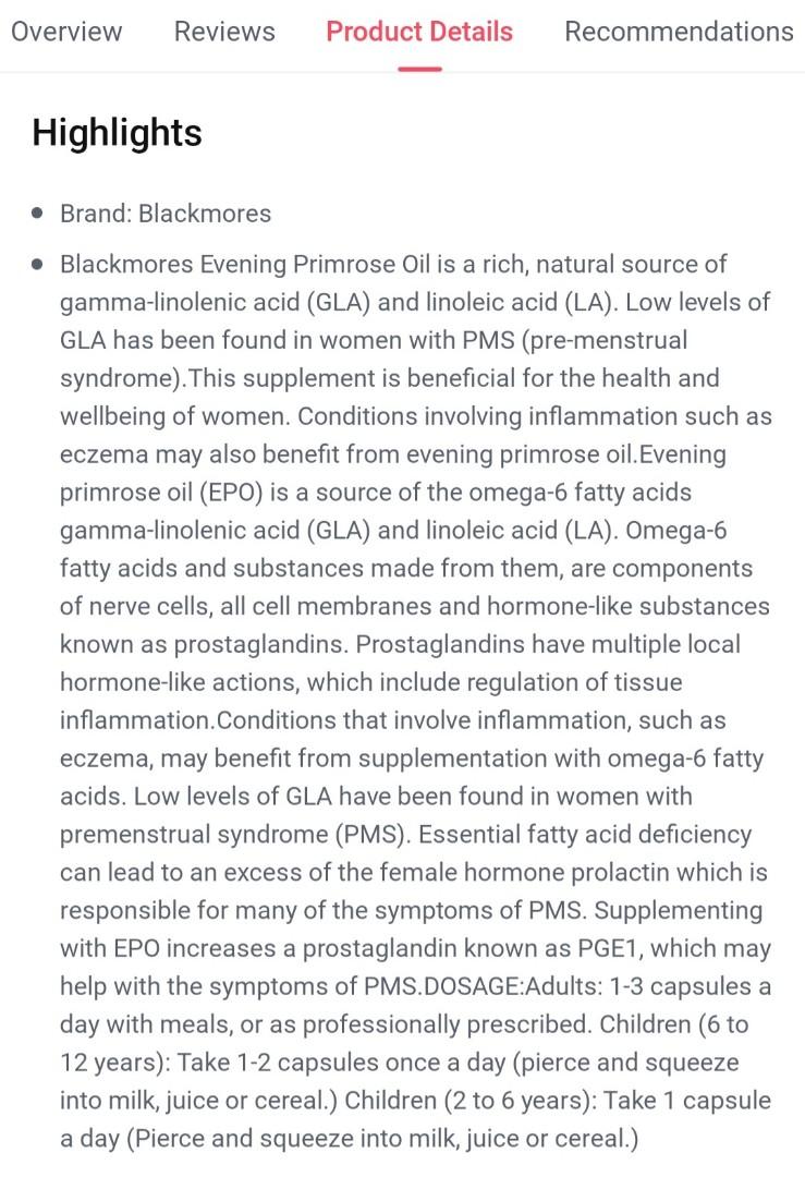 Revosit 13 Sachets $26 (Long expiry: 3/2023) / Blackmore Evening ...