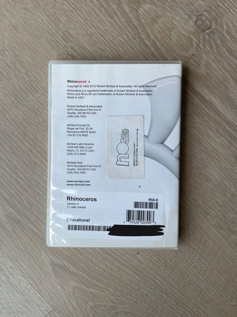 Rhino 5 - education license, Computers & Tech, Parts & Accessories ...