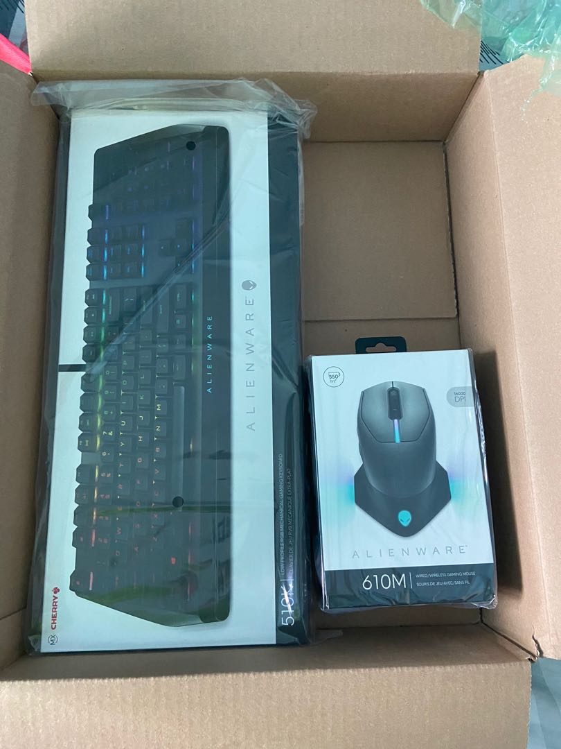 sealed alienware aw510k mechanical keyboard 610m mouse, Video Gaming ...