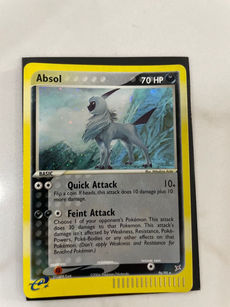 Secret rare absol Pokémon card, Hobbies & Toys, Toys & Games on Carousell