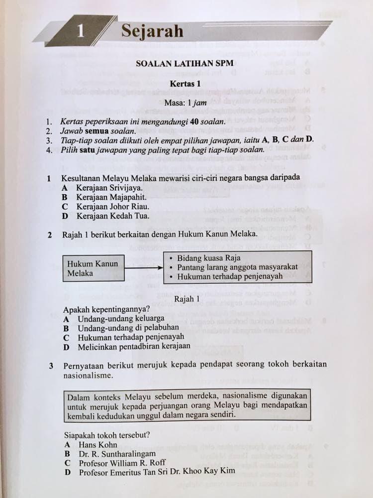 SOALAN LATIHAN SPM - SEJARAH, Hobbies & Toys, Books & Magazines ...
