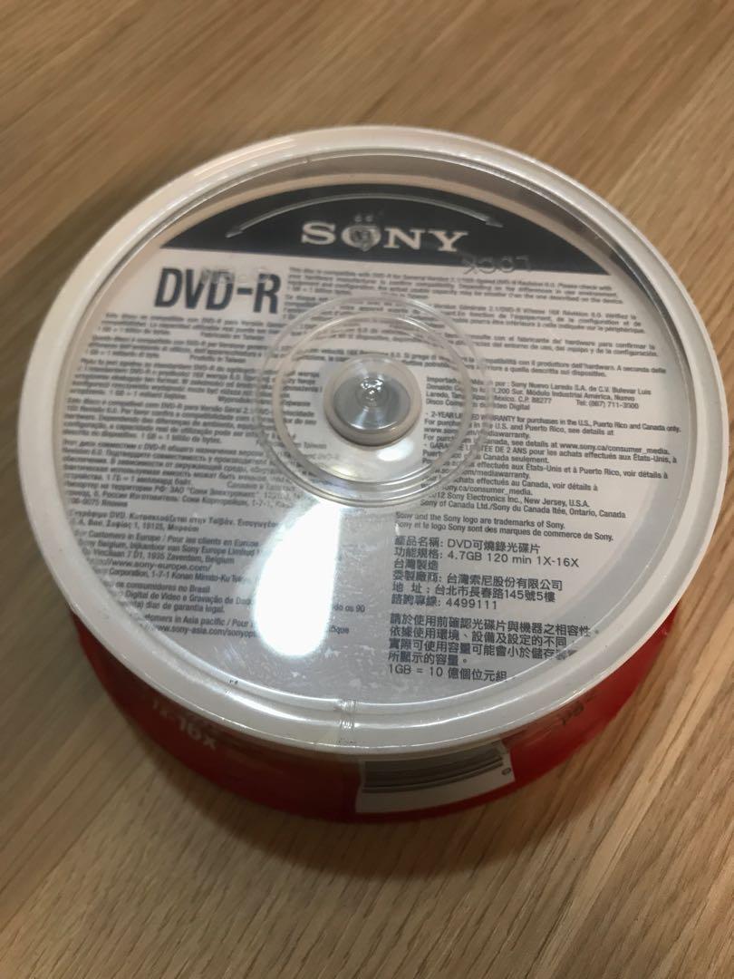 Sony DVD-R 燒碟 刻錄光盤 吉碟 空白光碟 25Pack 4.7G/Go 1x-16x 刻錄光碟 空白光碟 DVD 25片, 興趣及遊戲, 音樂樂器 & 配件, 音樂與媒體 - CD ...