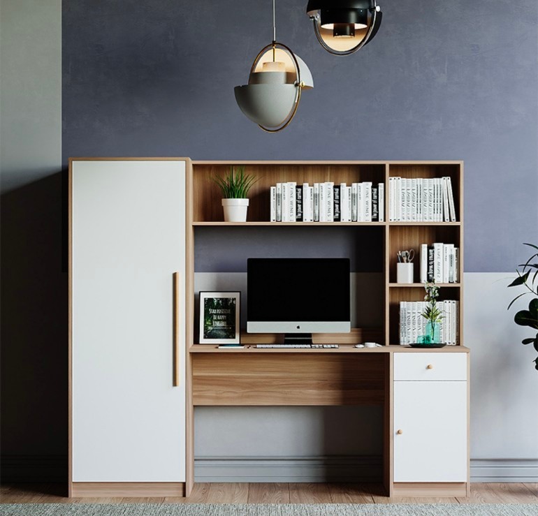 Study Table book shelf, Furniture & Home Living, Furniture, Tables ...