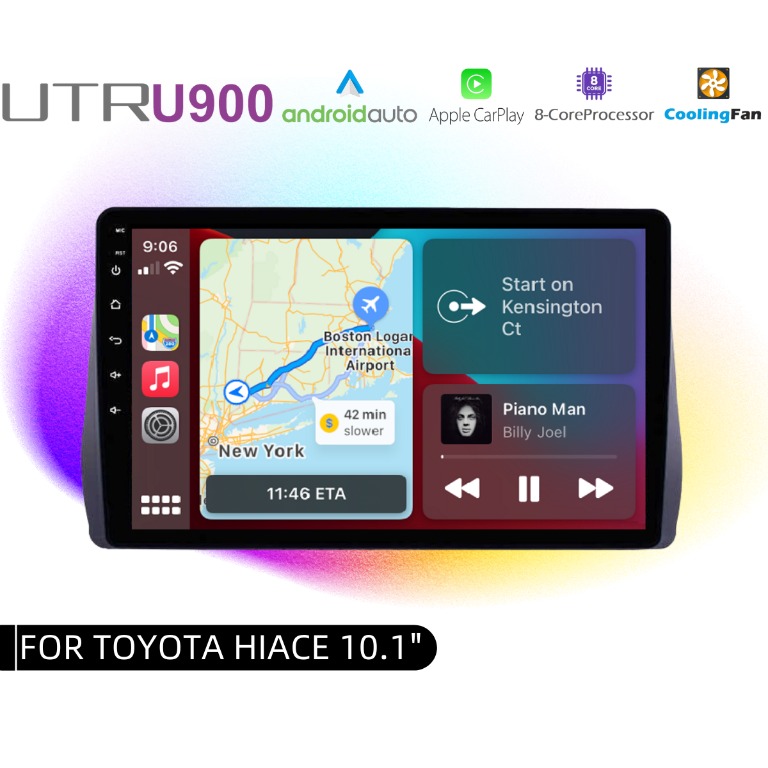 HIGH-END TOYOTA HIACE ANDROID 11 PLAYER 10.1 INCH 8 CORE ANDROID HEAD ...