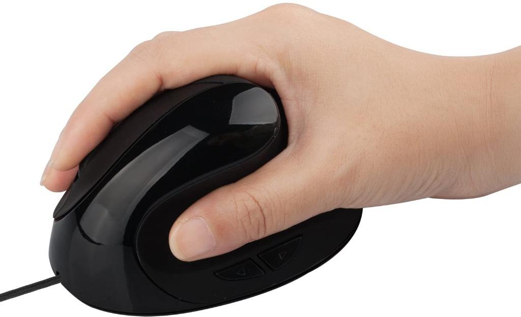 TRIXES Wired Ergonomic Optical Mouse Vertical Design 5 Button Helps ...