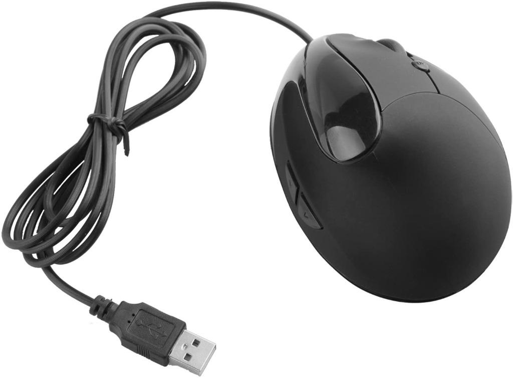 TRIXES Wired Ergonomic Optical Mouse Vertical Design 5 Button Helps ...