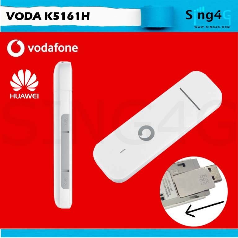 VODAFONE K5161H 4G USB MODEM (Huawei) (4G 150Mbps Single PC Use ...
