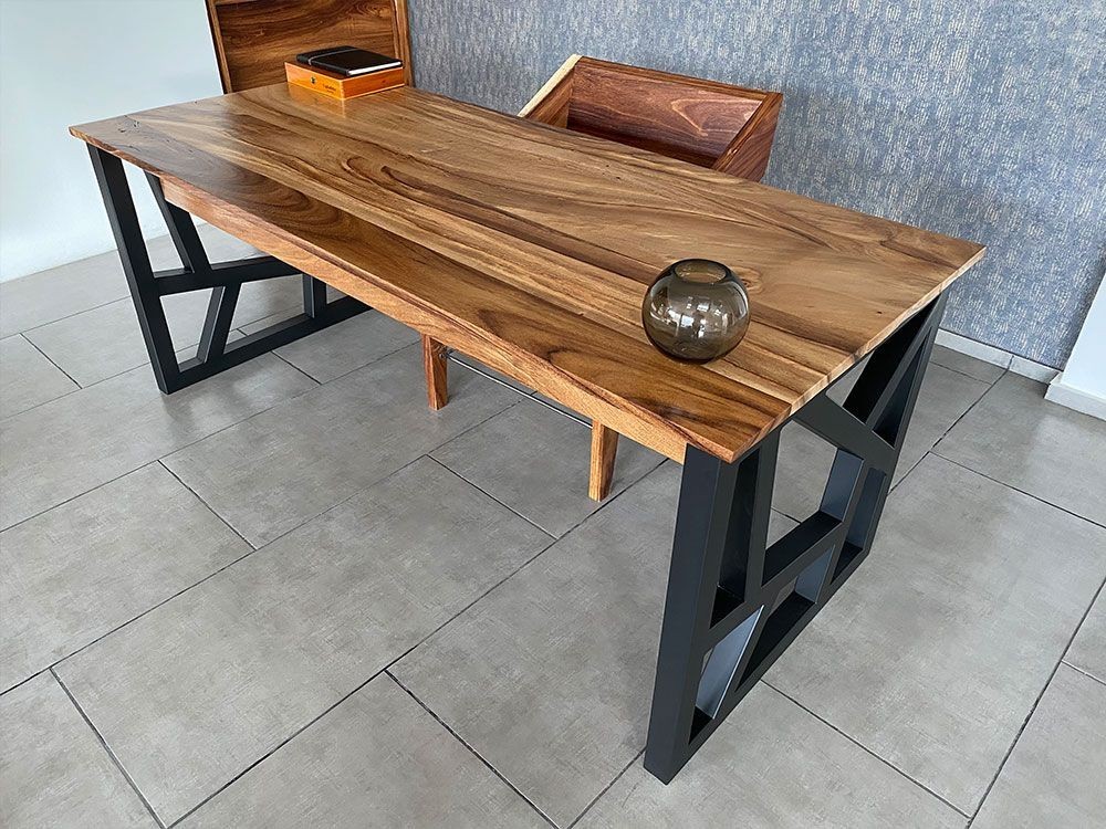 Acacia study desk, Furniture & Home Living, Furniture, Tables & Sets on ...