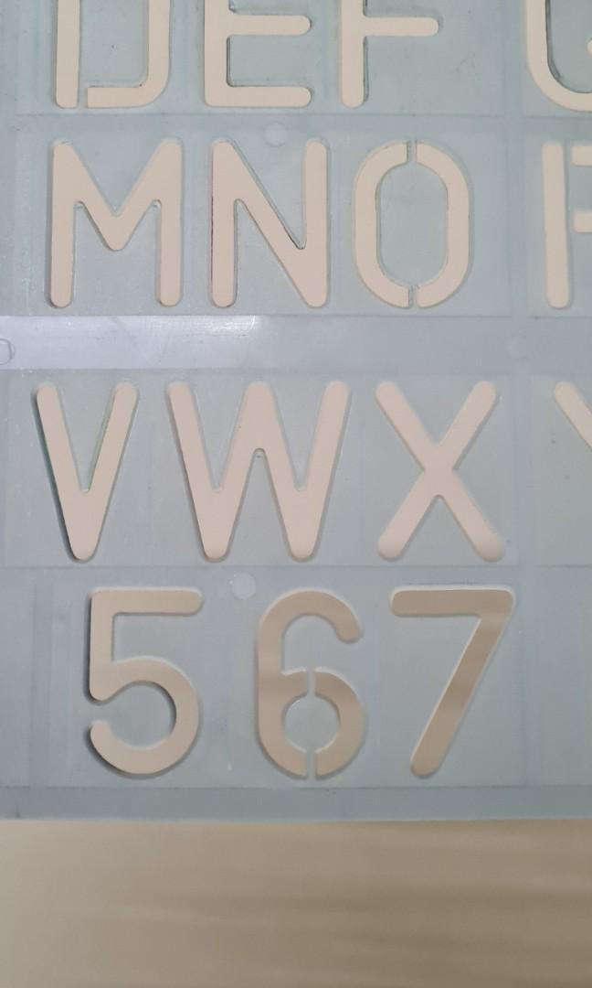 Alphabet Ruler Stencil, Hobbies & Toys, Stationery & Craft, Stationery ...