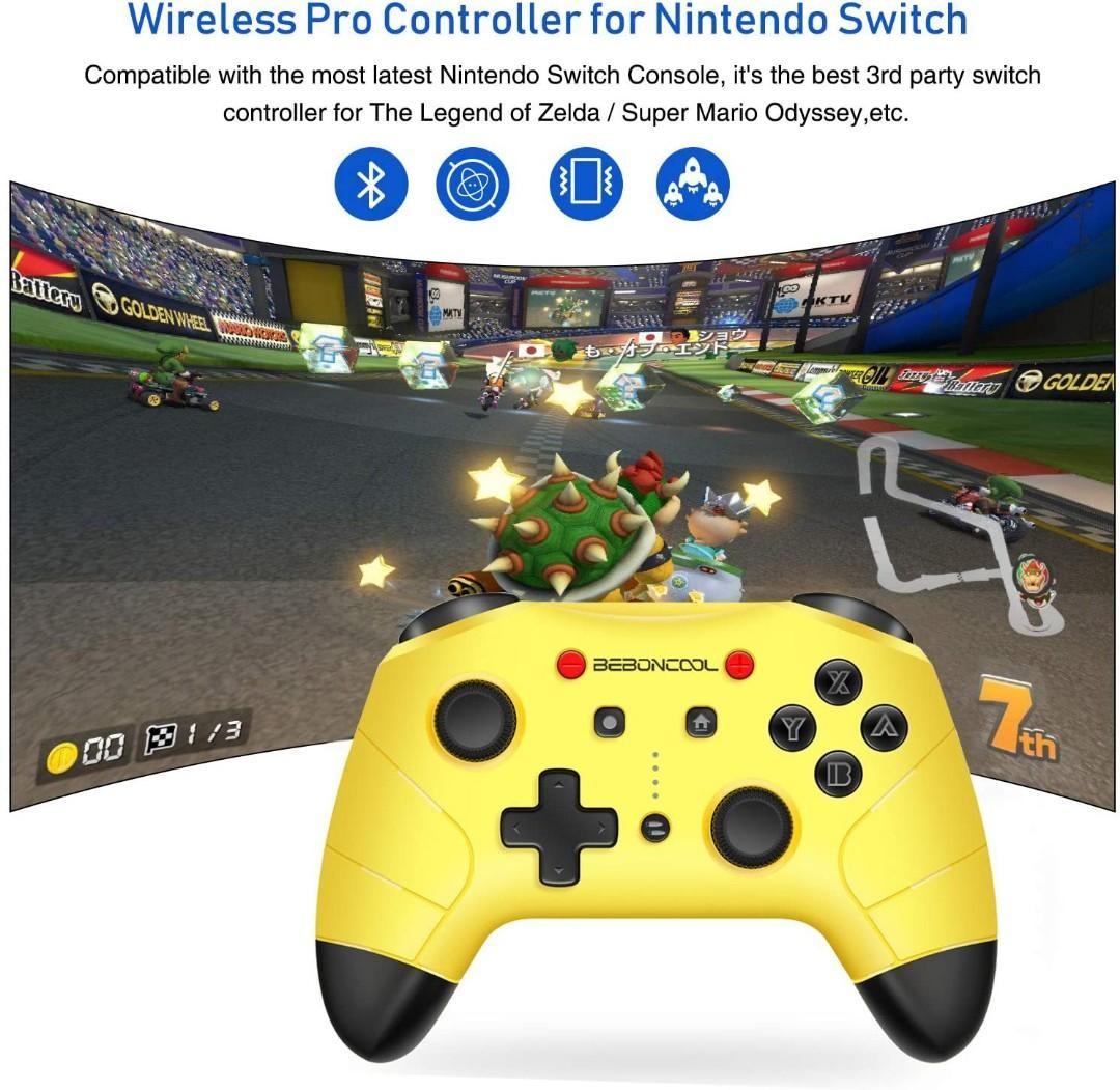 BEBONCOOL Wireless Controller for Nintendo Switch, Remote Game Controllers Gamepad for Nintendo ...