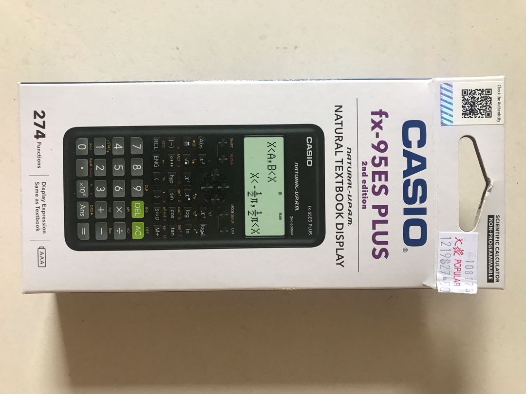 NEW Casio fx-95ES Plus 2nd Edition Scientific Calculator, Mobile Phones ...