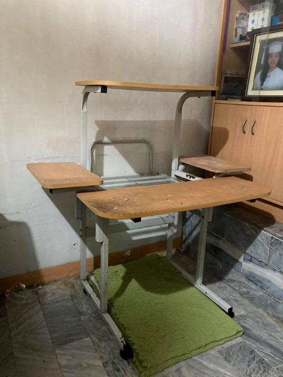 Couch & old school computer table, Furniture & Home Living, Furniture ...